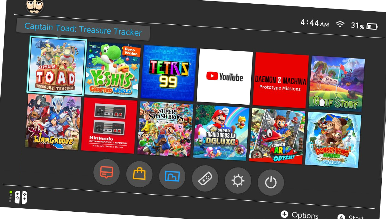 Feroci critiche alla Home Screen del Nintendo Switch