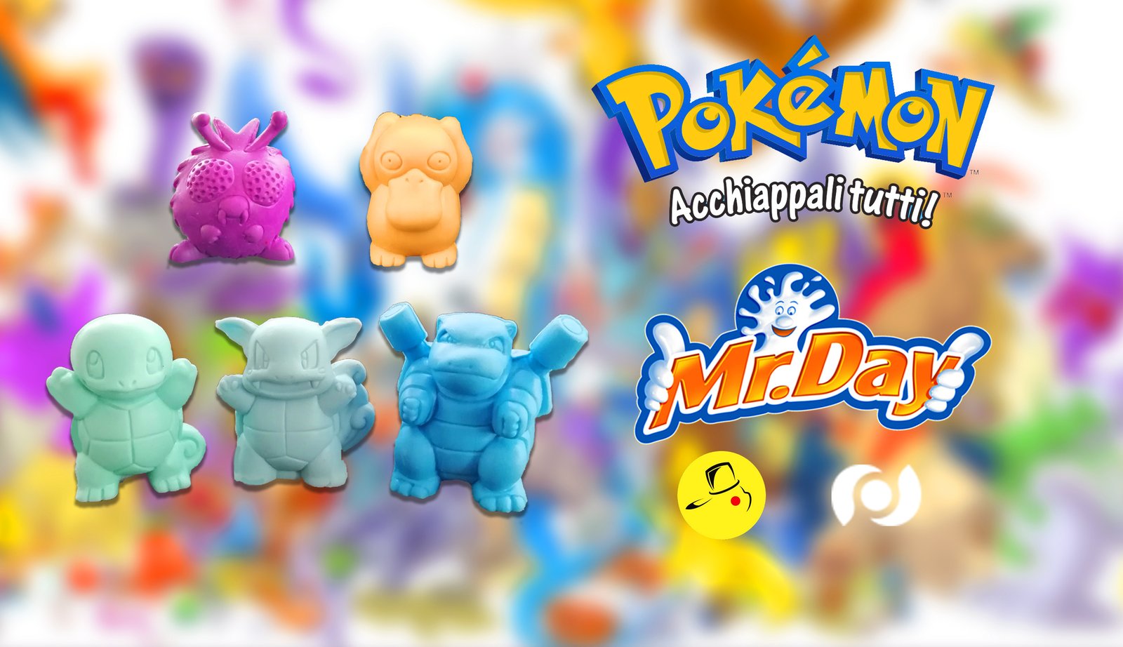 Merchandise Pokémon italiano: Gomme Mr. Day